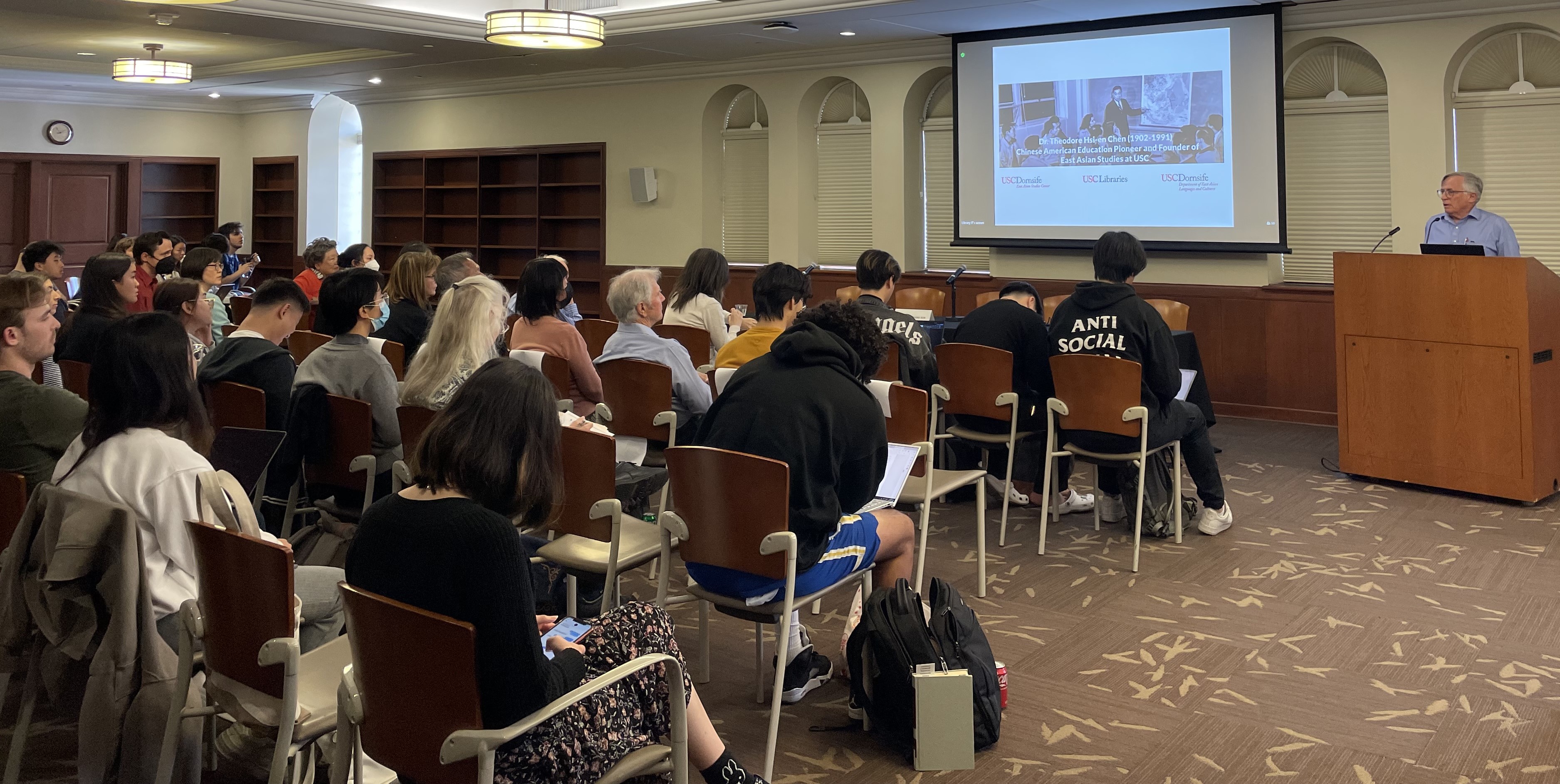 Kenneth Klein gave a presentation about Dr. Chen's book donations and ...